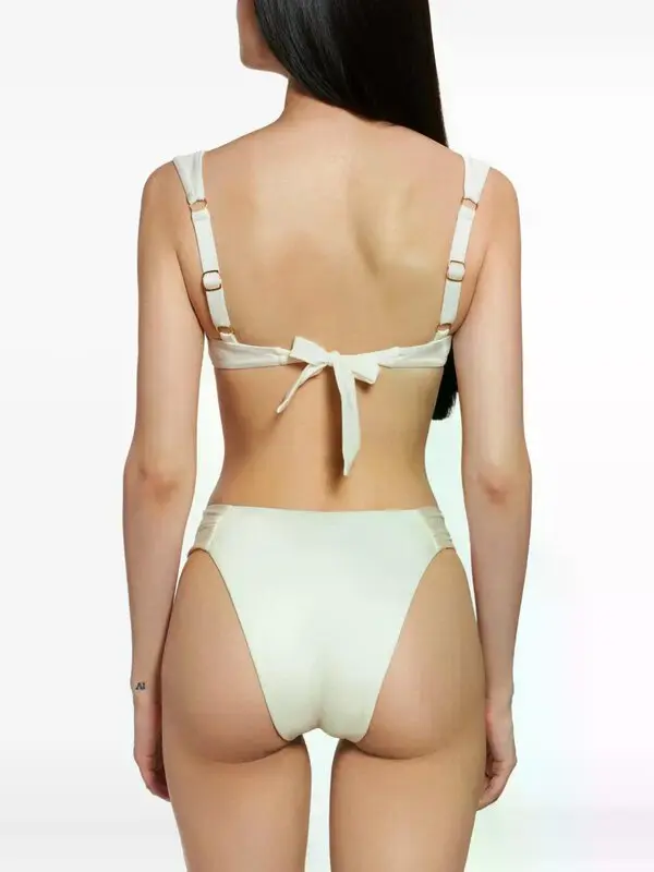 NOIRE SWIMWEAR Ruched Balconette Bikini - Neutrals