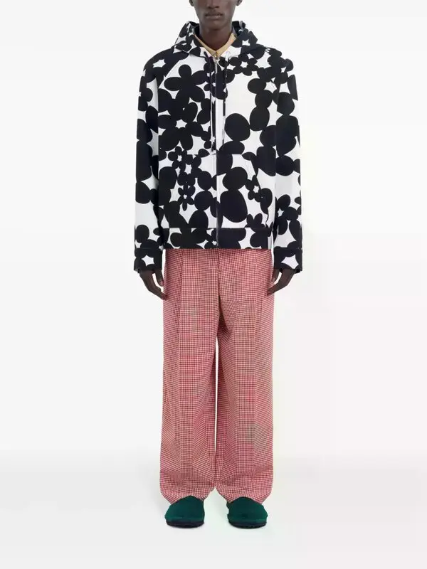 Marni Floral-print Cotton Hoodie
