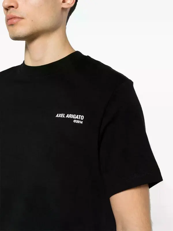 Axel Arigato Logo-print Cotton T-shirt - Black