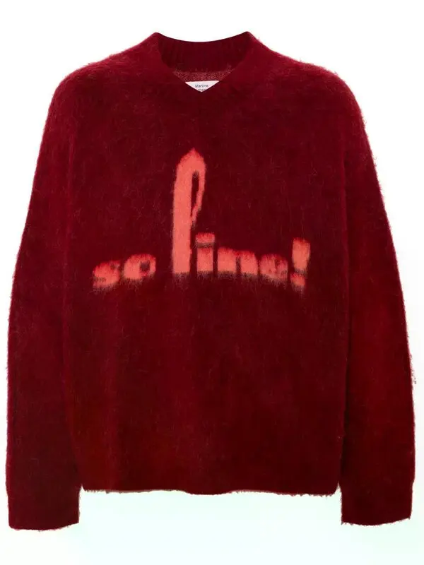 Martine Rose Brushed V-neck Sweater