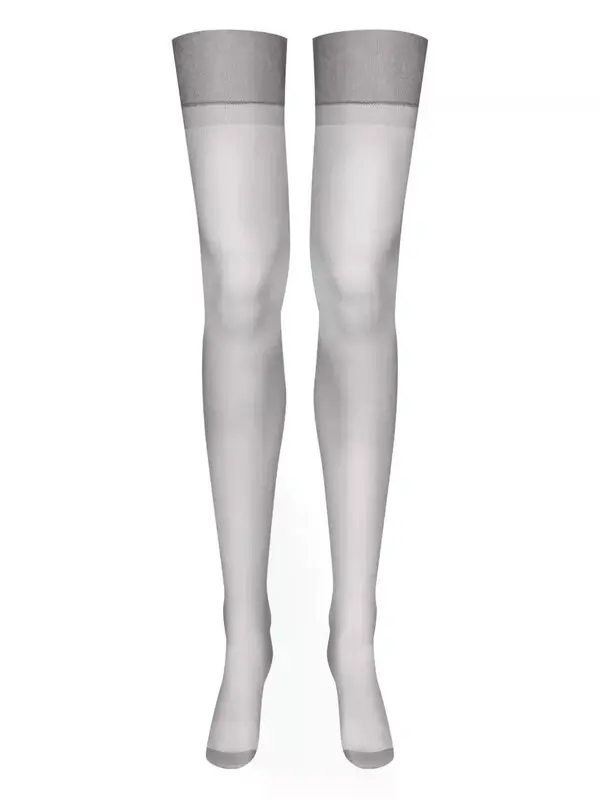 MAISON CLOSE Seamless Sheer Stockings - Grey