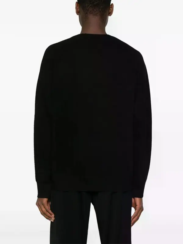 Y3 Wool Blend Crew Neck Sweater