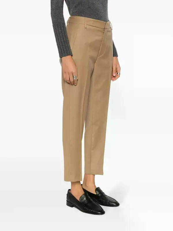 DONDUP Cropped Flannel Trousers