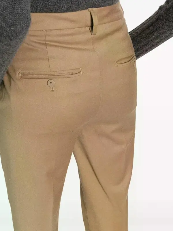 DONDUP Cropped Flannel Trousers