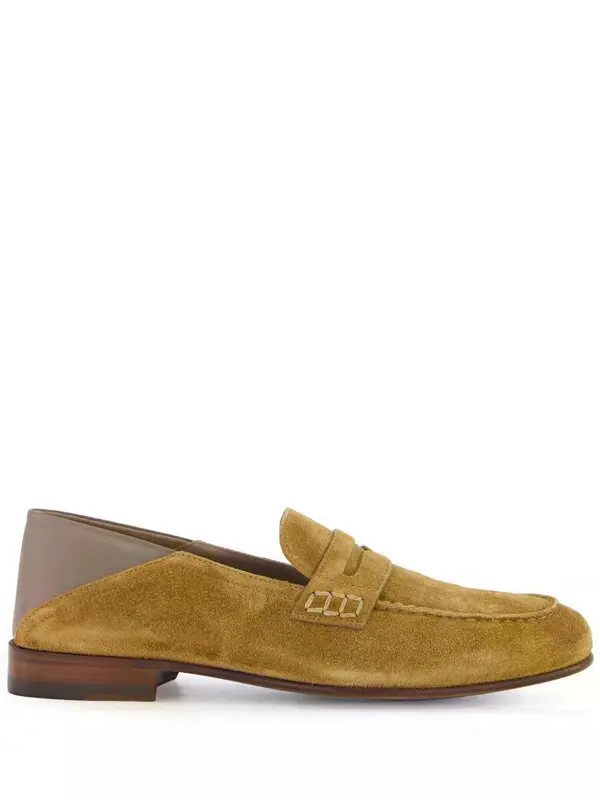 Manolo Blahnik Plymouth Calf Suede Loafers