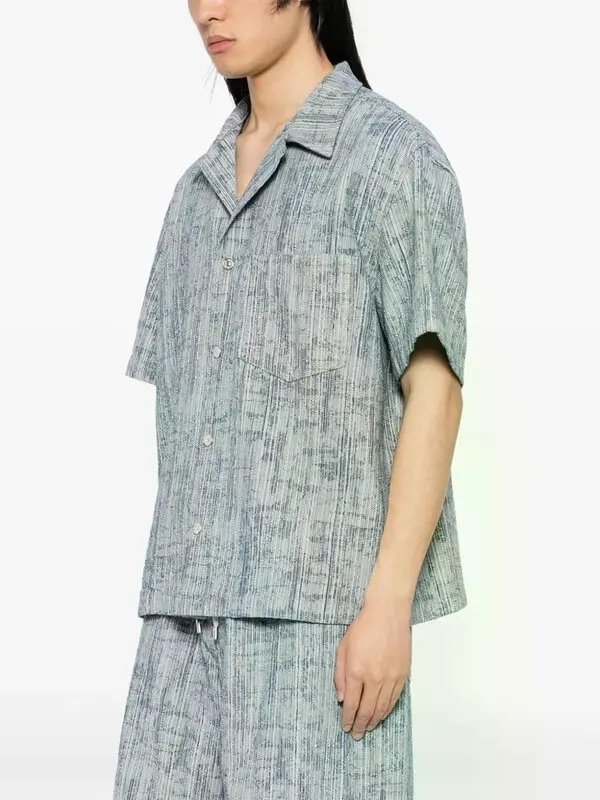 SYSTEM Denim Jacquard Camp Shirt