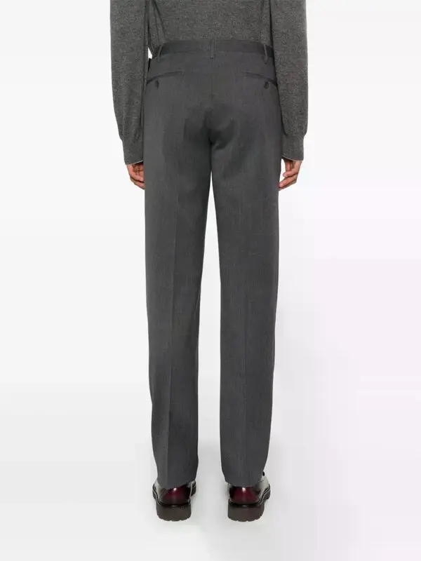 ROTA Tailored Pressed-crease Virgin Wool Blend Gabardine Trousers