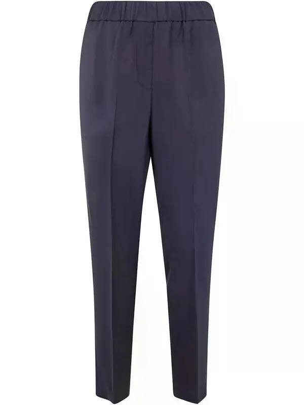 Peserico Pleat-detail Trousers - Blue