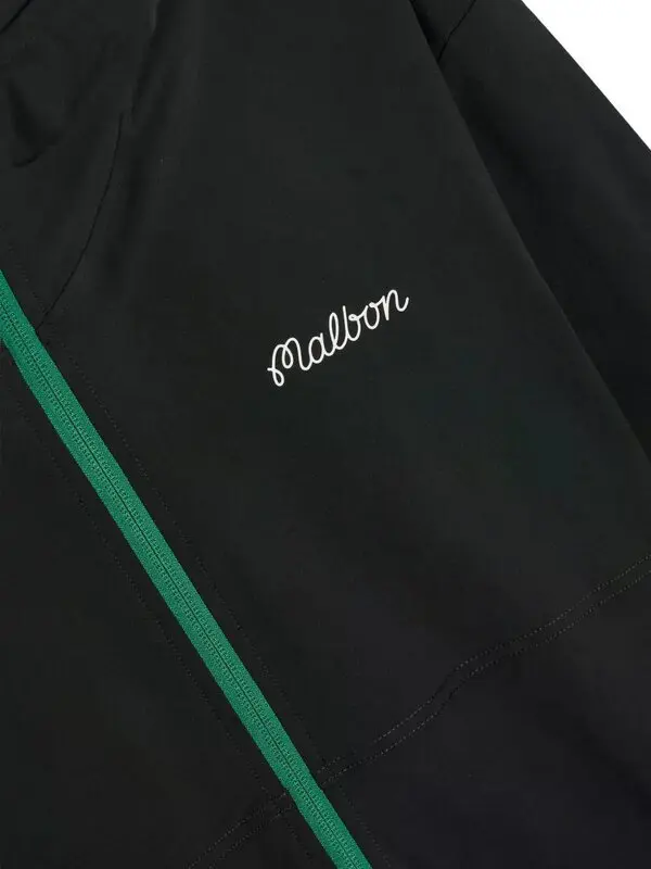 MALBON X Futura Tag Hooded Zip Jacket - Black