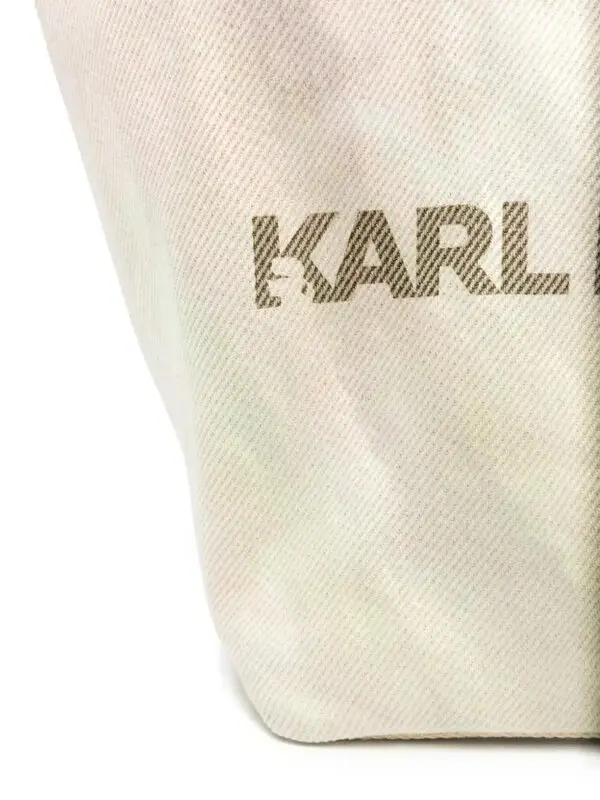 Karl Lagerfeld Reversible Logo Monogram Tote Bag