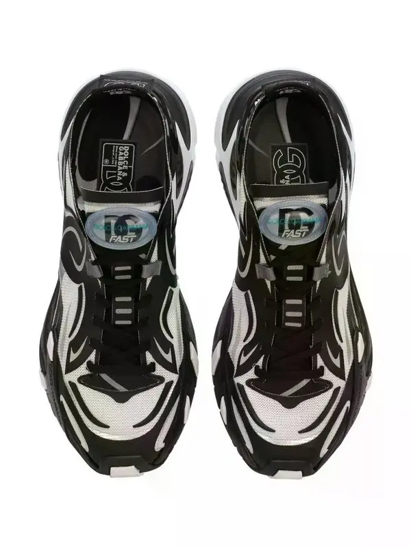 Dolce & Gabbana Fast Panelled Sneakers - Black
