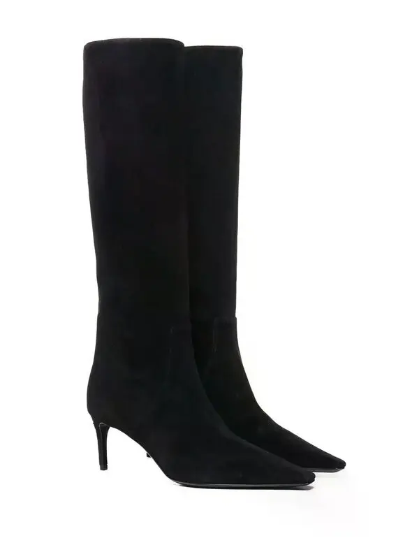 Dolce & Gabbana 70mm Suede Knee-high Boots - Black