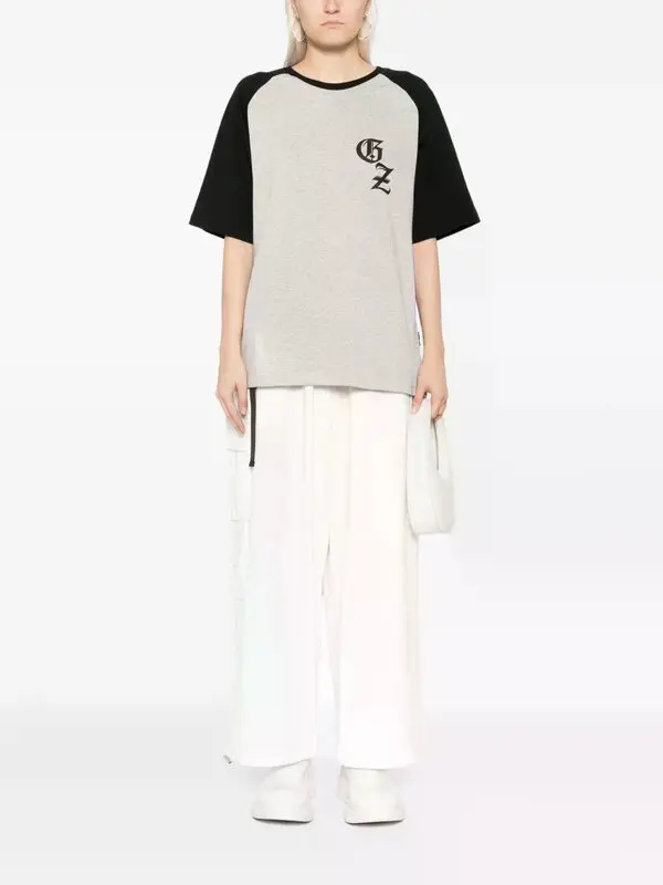 GROUND ZERO Logo-print Cotton T-shirt - Grey