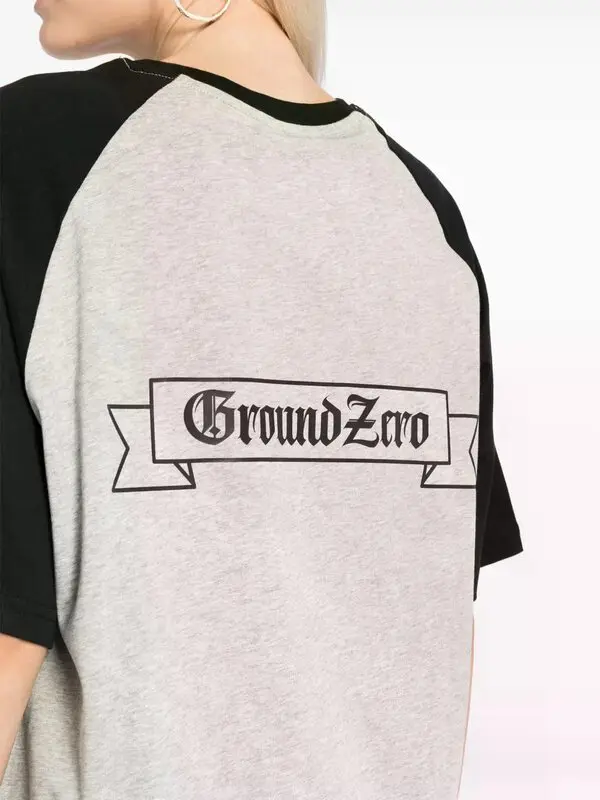 GROUND ZERO Logo-print Cotton T-shirt