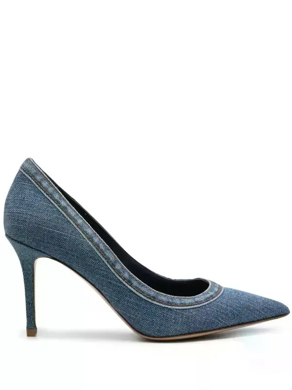 LE SILLA Eva 90mm Denim Pumps - Blue