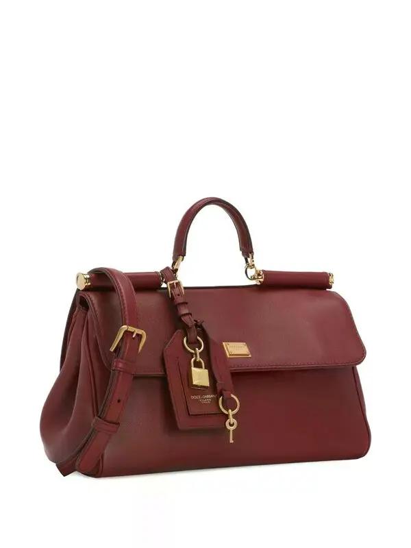 Dolce & Gabbana Medium Sicily Leather Tote Bag