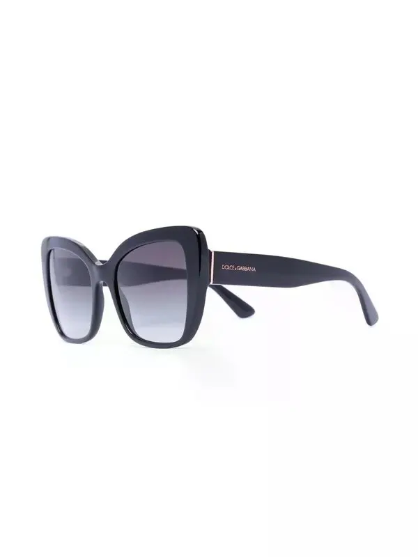Dolce & Gabbana Oversized Cat-eye Frame Sunglasses - Black
