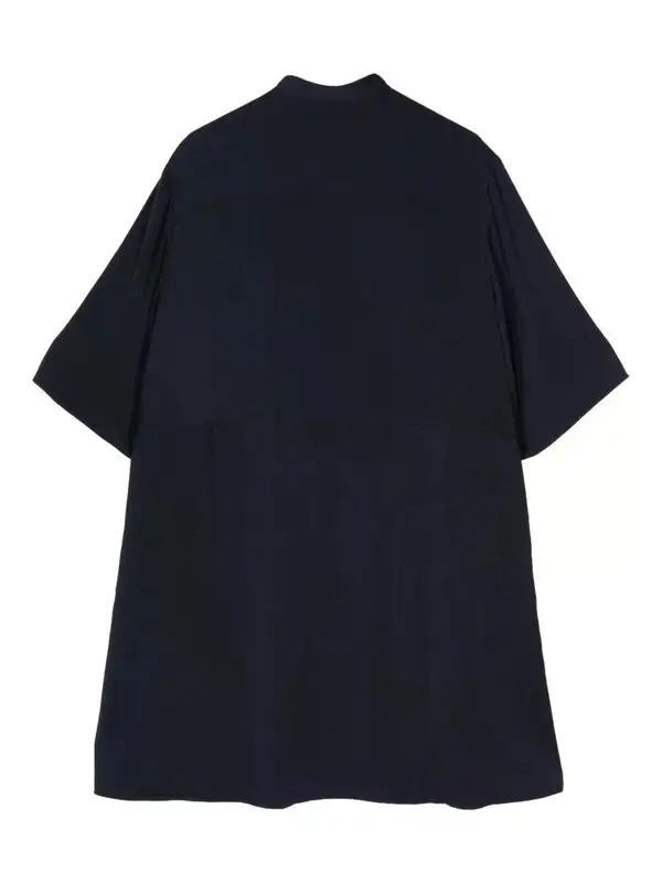 Maison Kitsuné Short-sleeve Button-up A-line Minidress