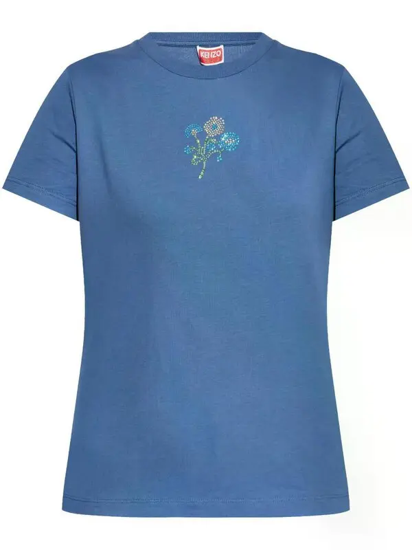Kenzo Logo-embellished T-shirt - Blue