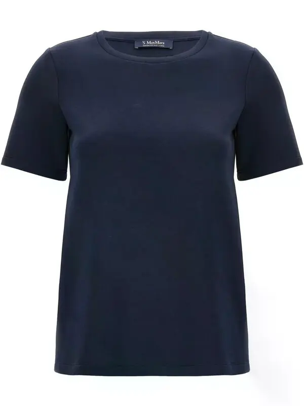 Max Mara Short Sleeve T-shirt With Logo Detail