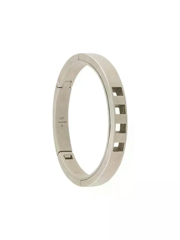 PARTS OF FOUR Sistema Punchout Bracelet - Silver