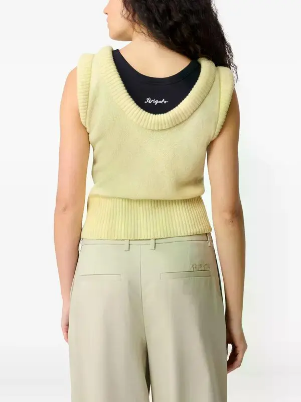 Axel Arigato Marla Ribbed Sleeveless Vest - Yellow