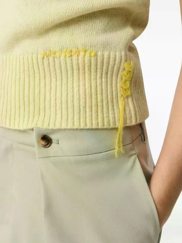 Axel Arigato Marla Ribbed Sleeveless Vest - Yellow
