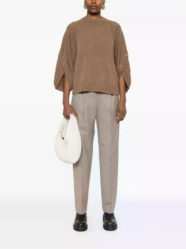 Max Mara High-waisted Trousers - Neutrals