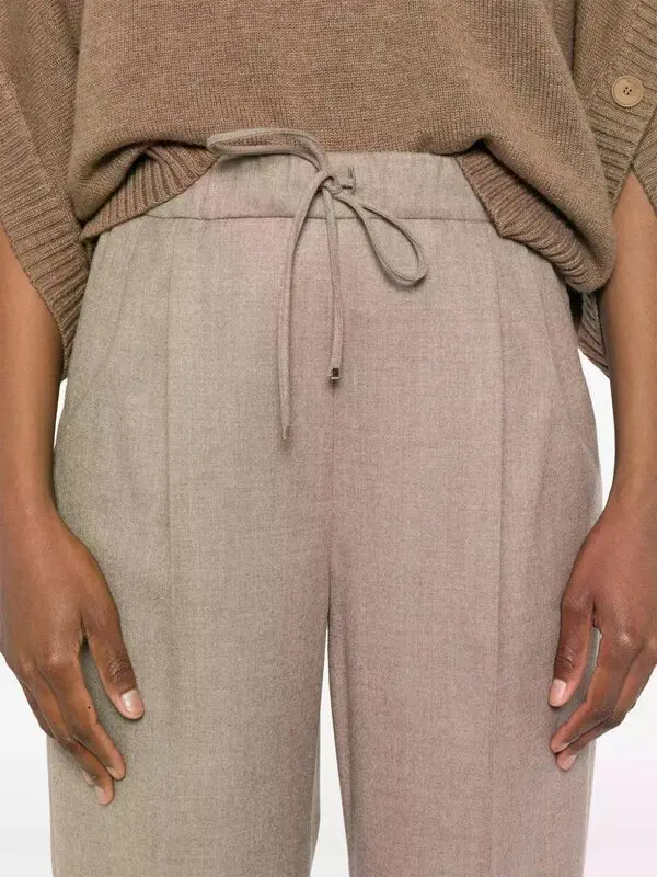 Max Mara High-waisted Trousers - Neutrals