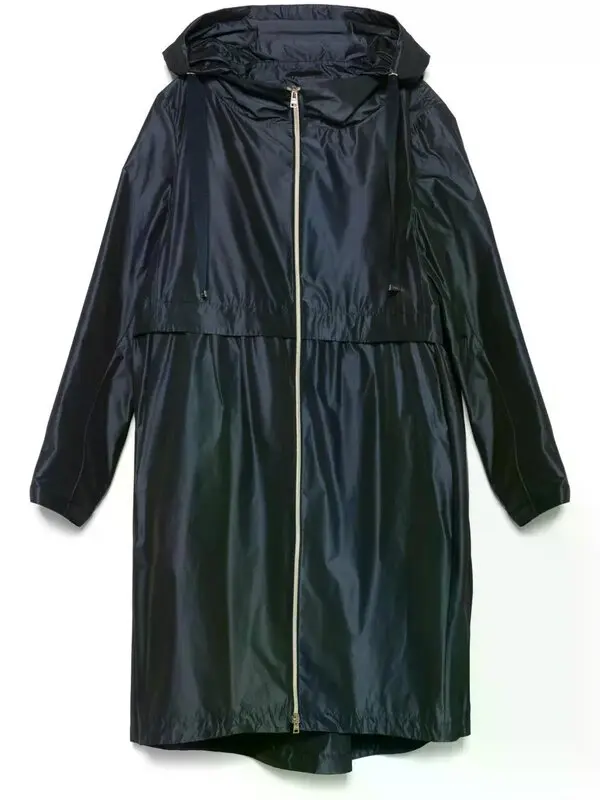 Herno Hooded Raincoat - Blue