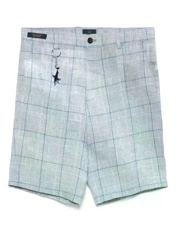 Paul & Shark Tailored Linen Shorts - Blue