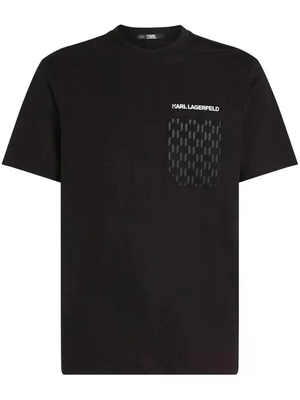 Karl Lagerfeld Monogram-pocket T-shirt