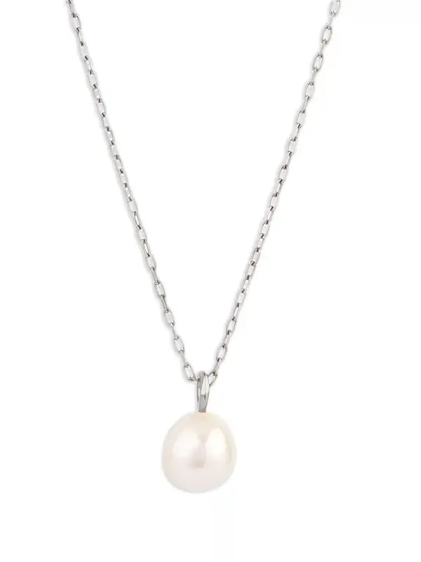 DINNY HALL Thalassa Necklace With Pearl Pendant - Silver