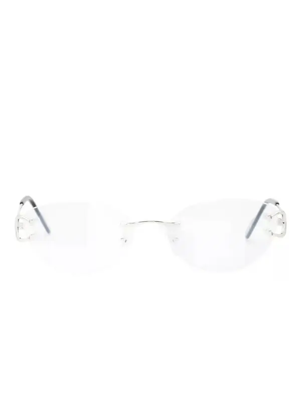 Cartier C Décor Cat-eye Glasses - Silver