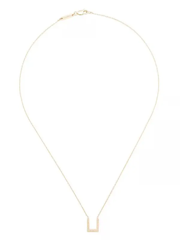 Tom Wood 9kt Yellow Diamond Pendant Necklace - Gold