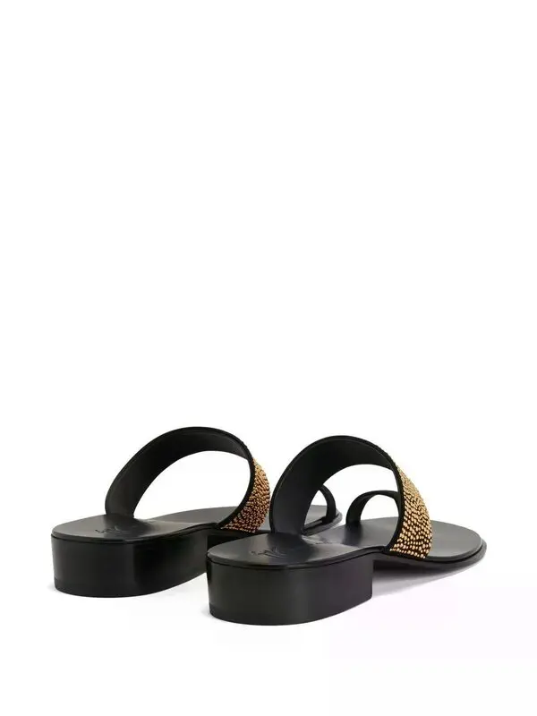 GIUSEPPE ZANOTTI Emerick Studded Toe-loop Sandals