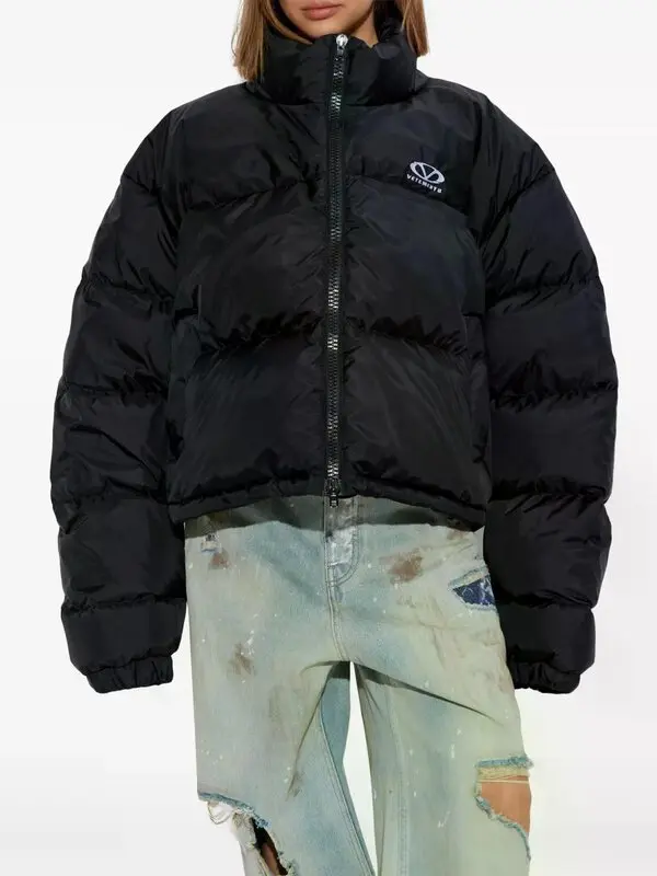 Vetements Logo-embroidered Puffer Jacket