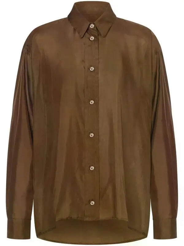 Philosophy Di Lorenzo Serafini Silk Shirt - Brown