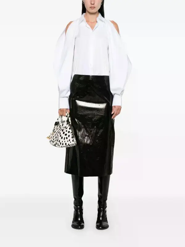 Alexander McQueen Tarpaulin Pencil Midi Skirt