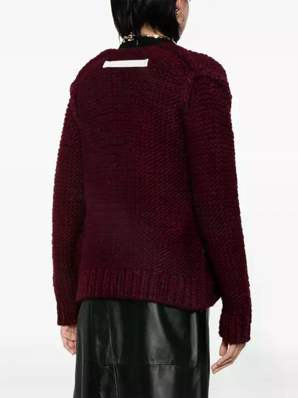 Toga V-neck Chunky-knit Cardigan