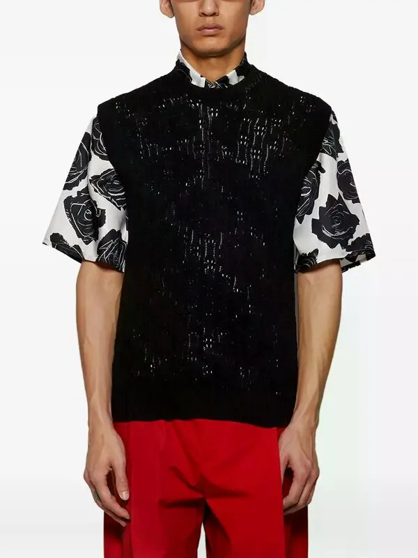 Marni Sleeveless Textured Vest