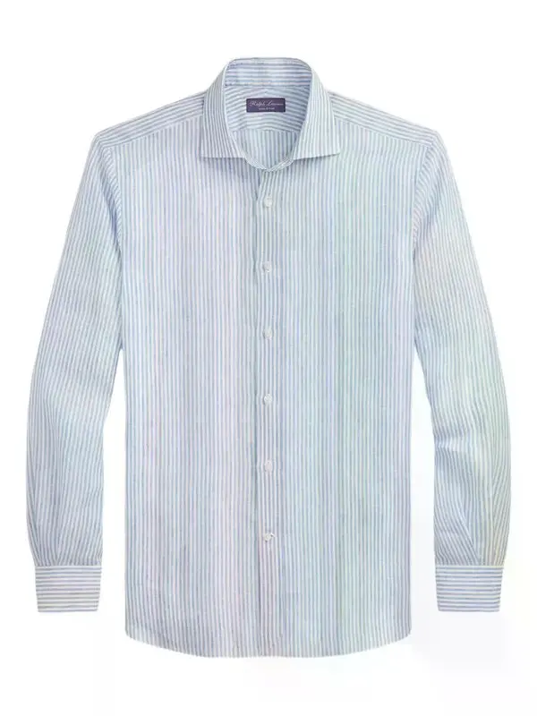 Ralph Lauren Purple Label Linen Shirt - Blue