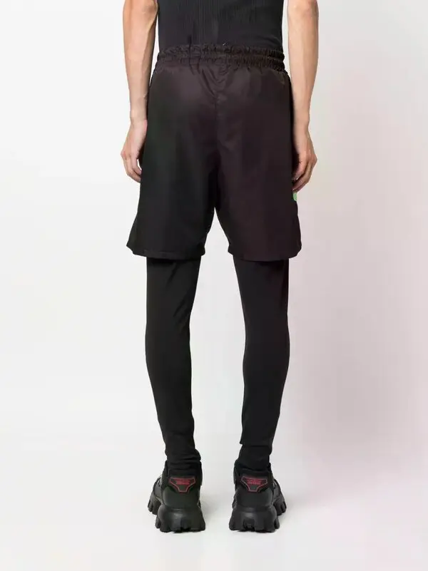 PLEIN SPORT Camouflage-print Layered Legging