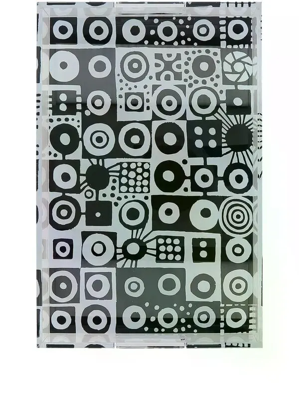 10 CORSO COMO Printed Tray - Black