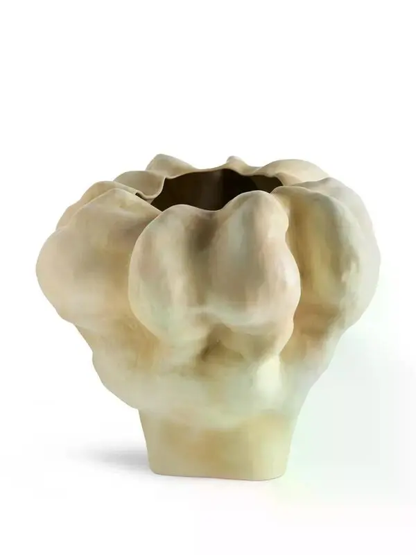 L'Objet Short Timna Porcelain Vase - Neutrals