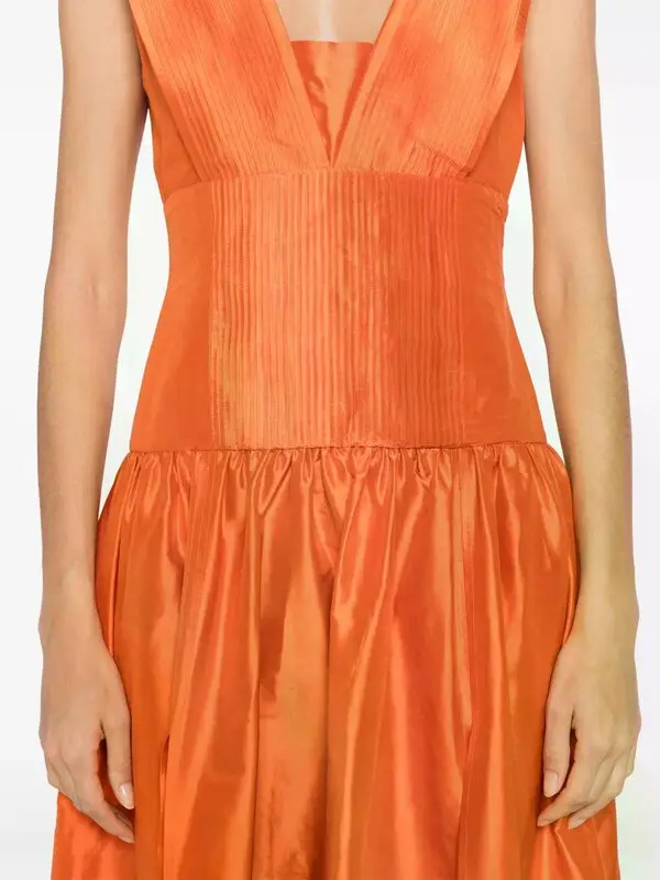 Luisa Spagnoli Sleeveless V-neck Maxi Dress