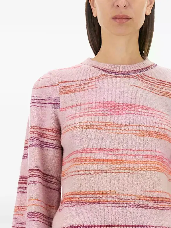 Baum Und Pferdgarten Carmy Striped Puff Sleeve Sweater