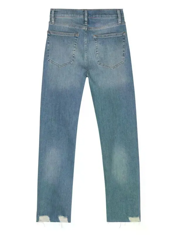 FRAME High-rise Straight-leg Jeans