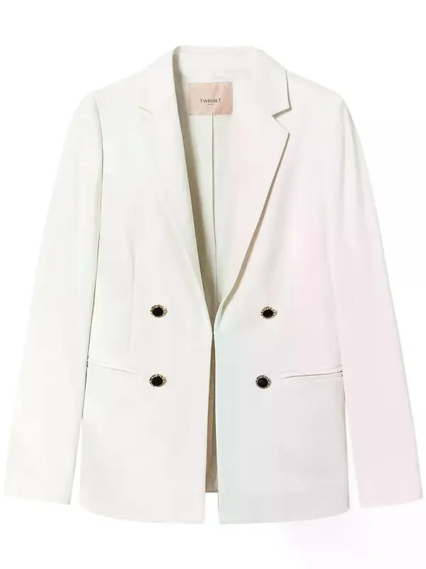 TWINSET Jewelled-button Double-breasted Blazer