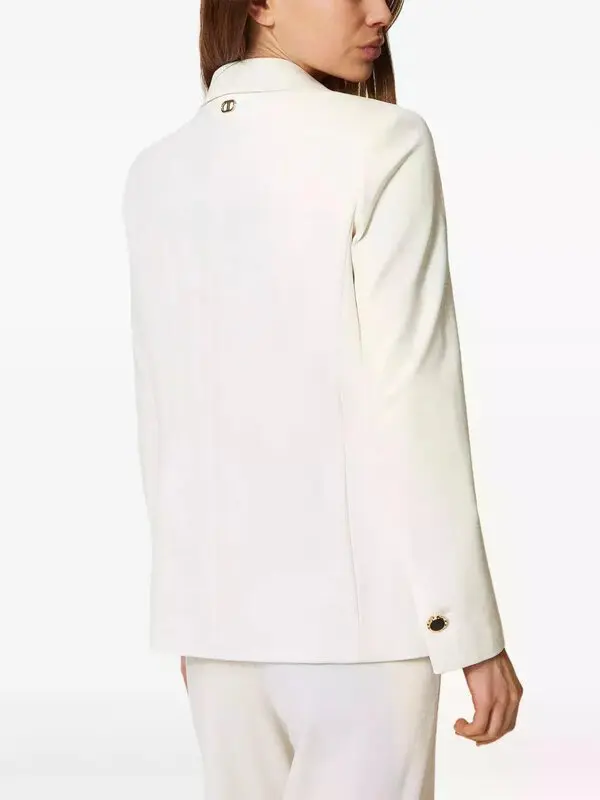TWINSET Jewelled-button Double-breasted Blazer